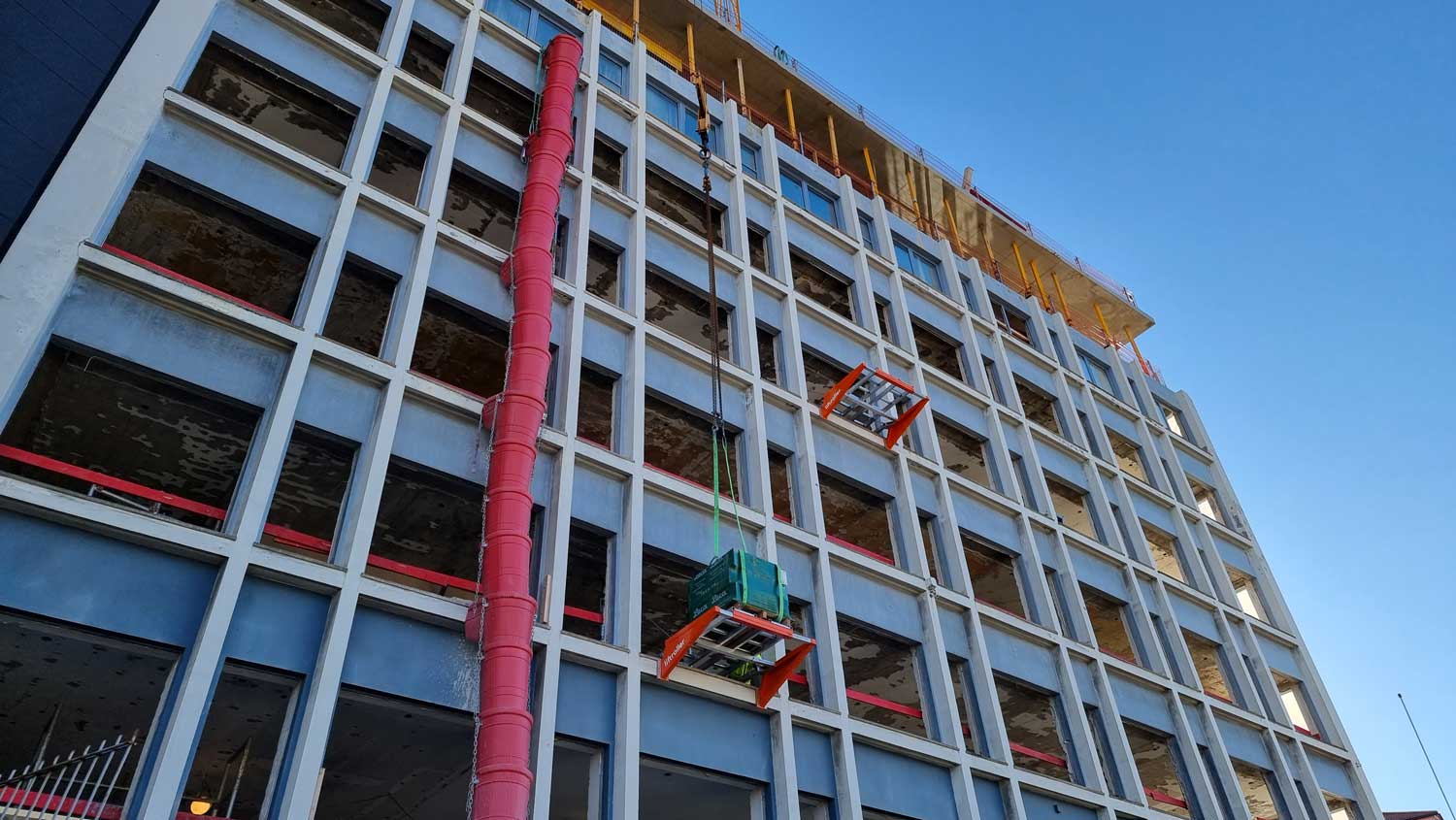 Remodeling of commercial building in Bergen city center - Liftroller